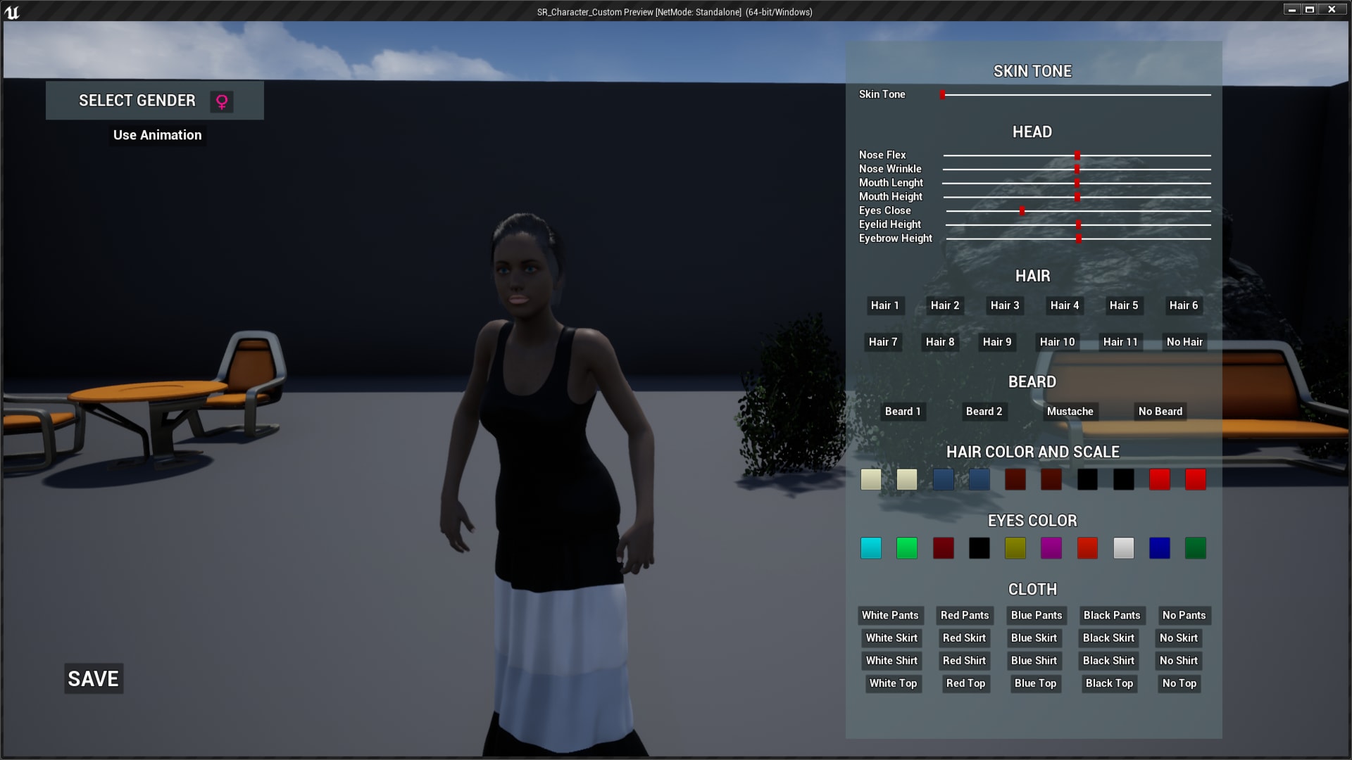 Character Customization in Blueprints - UE Marketplace