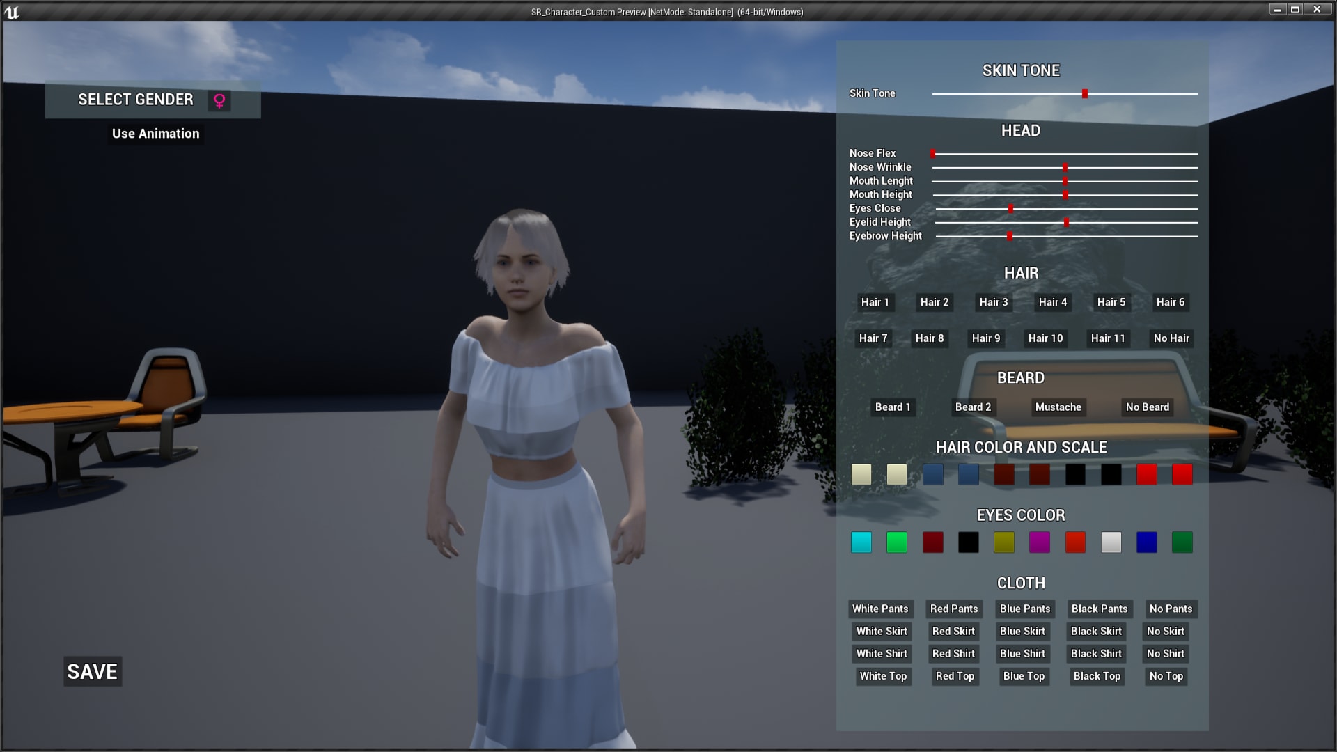 Character Customization in Blueprints - UE Marketplace
