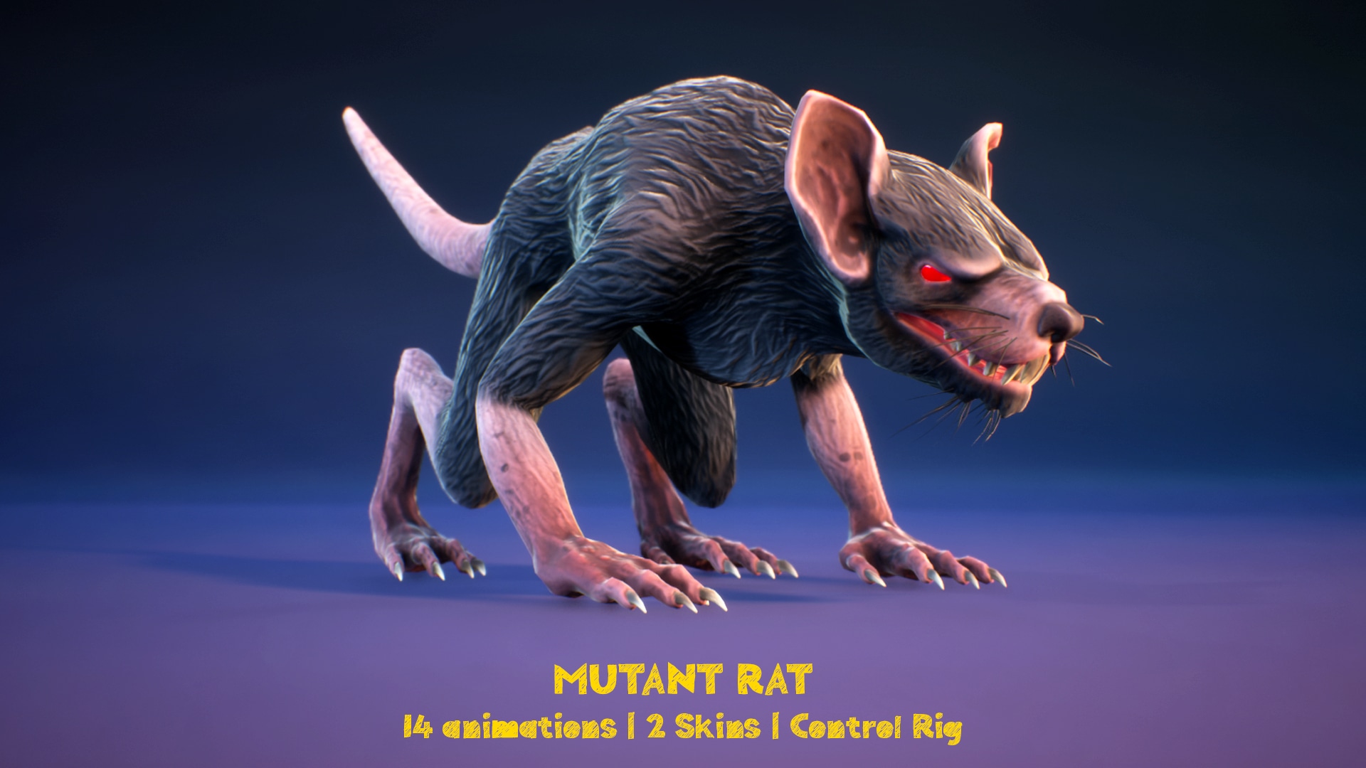在角色创建的Mutant Rat - 虚幻引擎商城