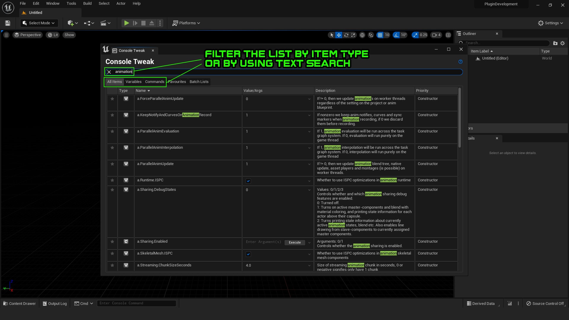 Console Tweak In Code Plugins Ue Marketplace