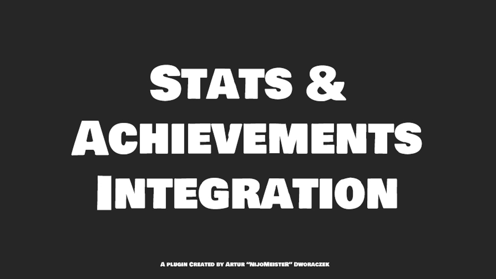 Unreal Engine Game Dev Asset Stats And Achievements Integration Free