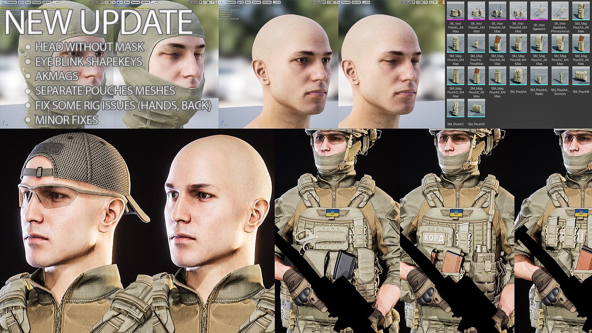 MODULAR SOLDIER PACK in Characters - UE Marketplace