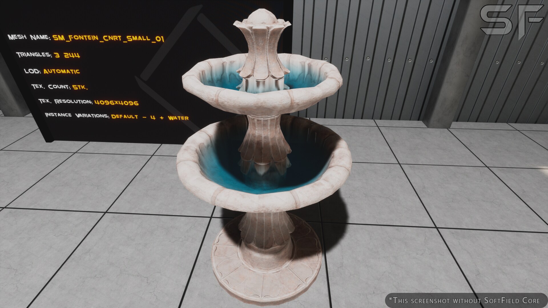 CITY Street Fountains [SoftField], 카테고리 소품 - UE 마켓플레이스