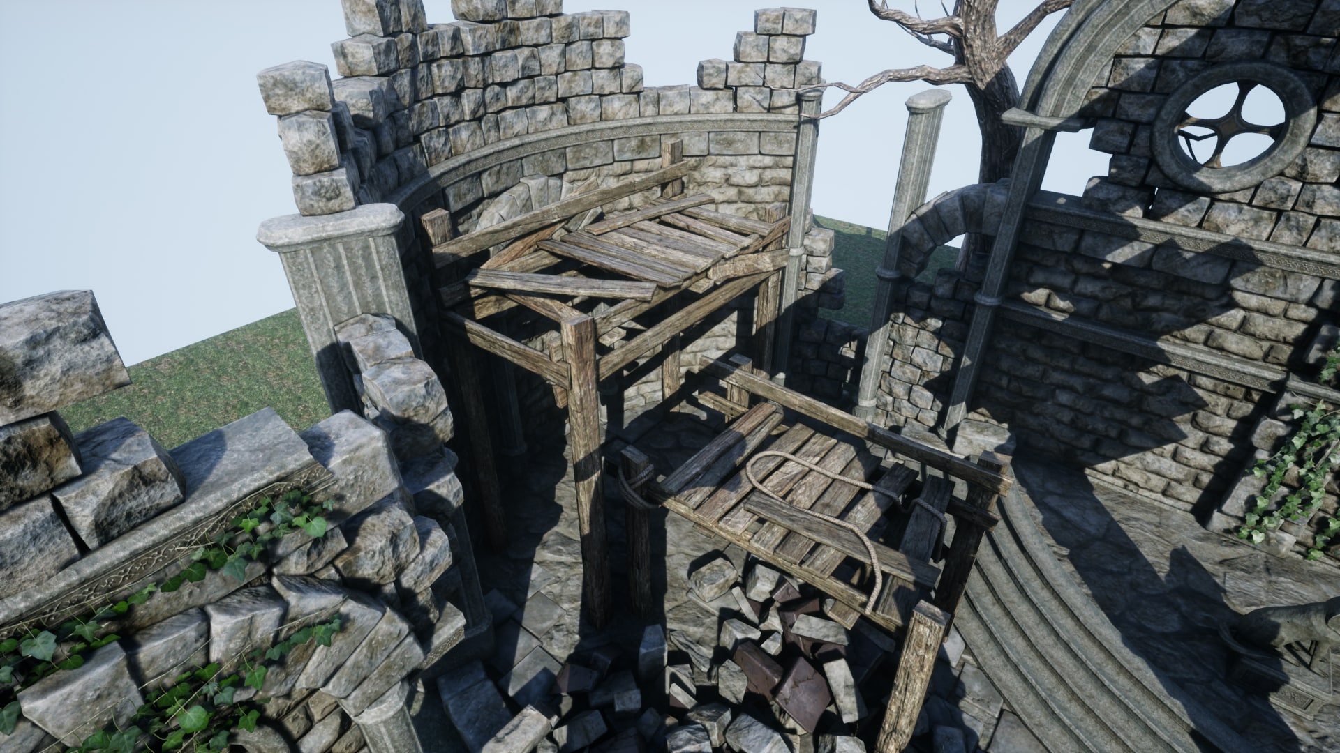 Forest Temple Ruins, Models, and Materials in Props - UE Marketplace