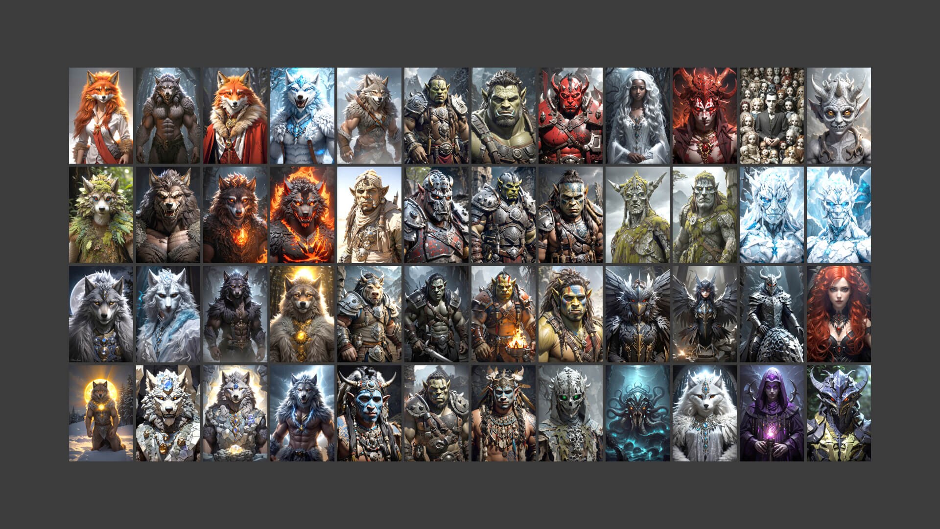 250 2D Dark Fantasy Avatars in 2D Assets - UE Marketplace