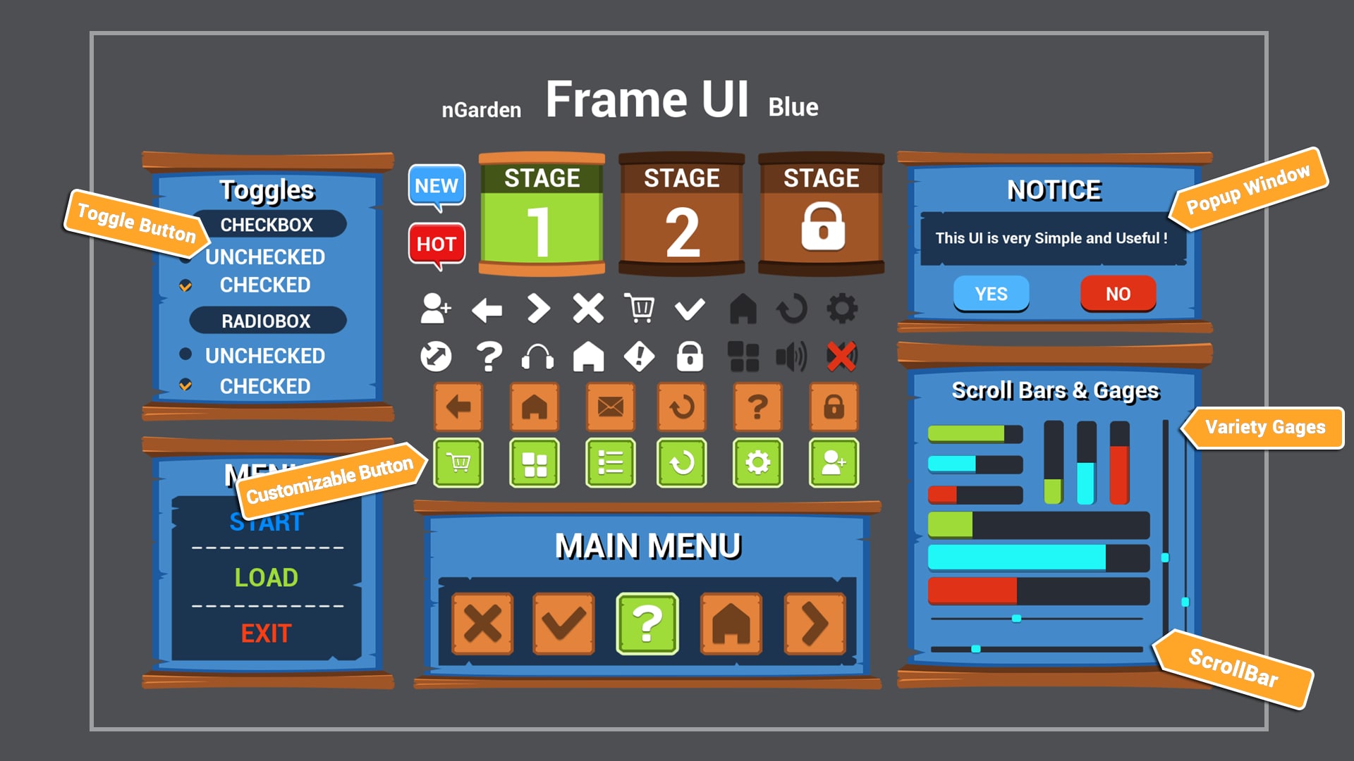 nGarden Frame UI in 2D Assets - UE Marketplace