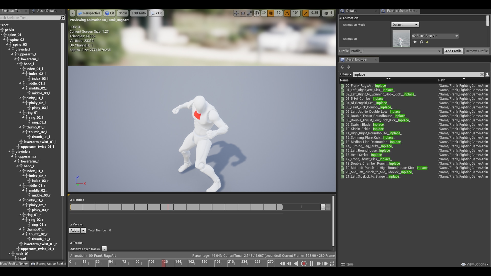 Frank's Fighting Game Motions - Part 1 in Animations - UE Marketplace