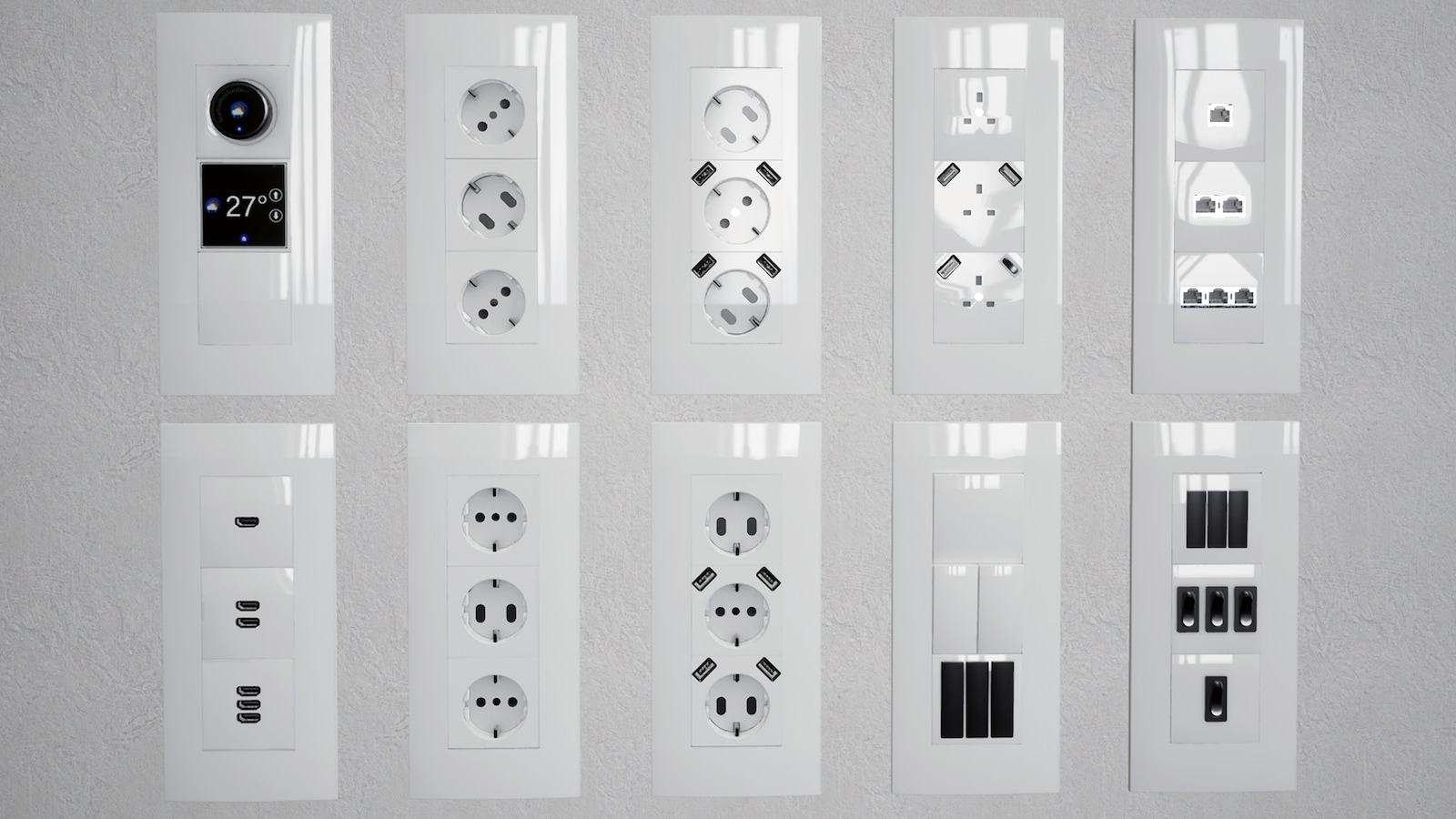 European socket kit in Architectural Visualization - UE Marketplace