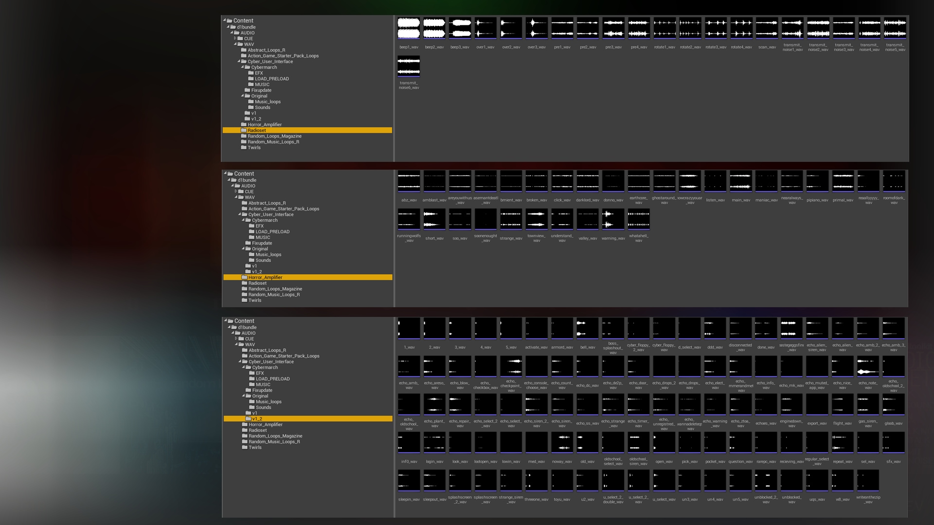 D1 Audio Bundle in Sound Effects - UE Marketplace