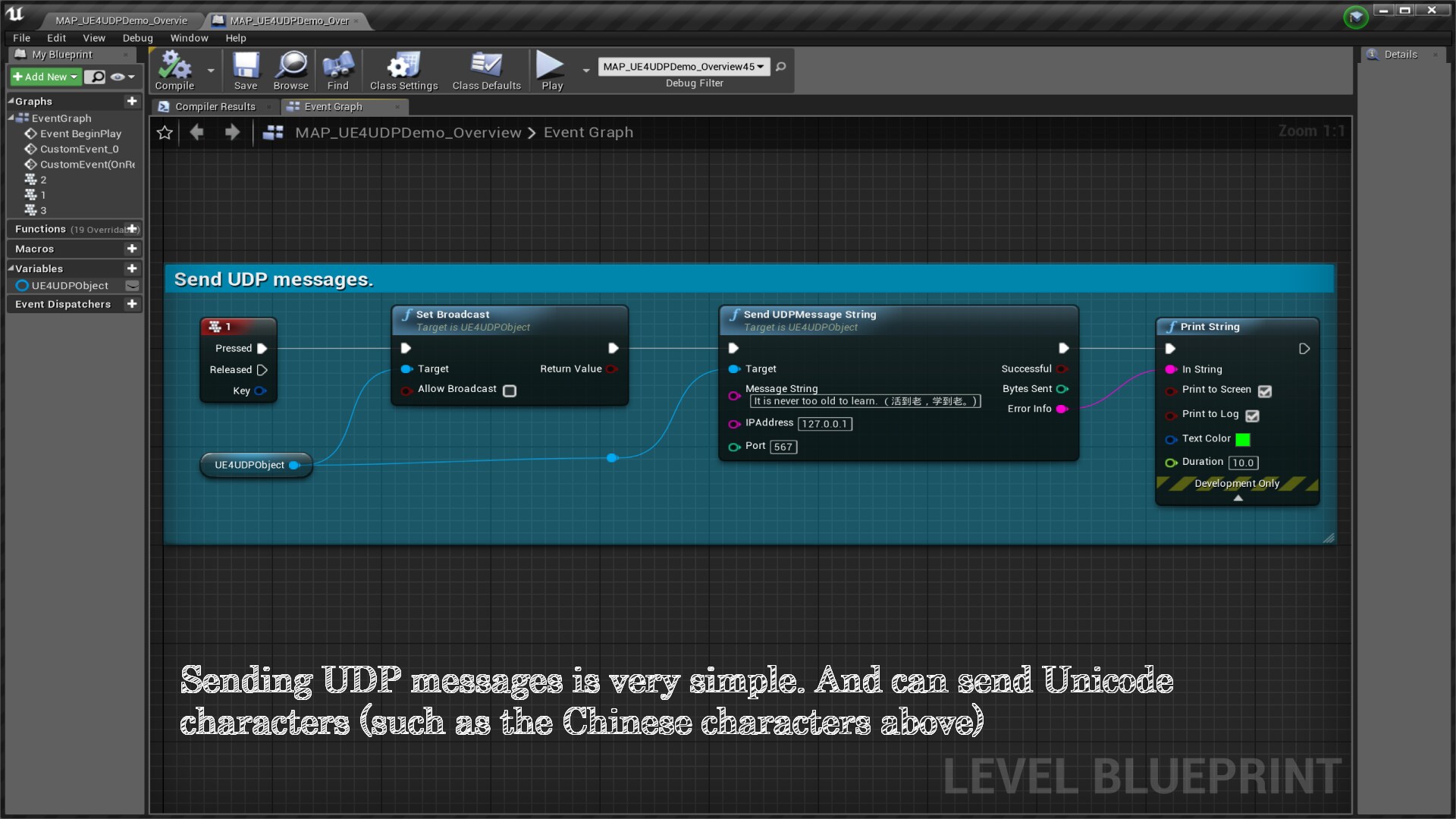 UE4UDP (UDP Feature For UE4) in Code Plugins - UE Marketplace