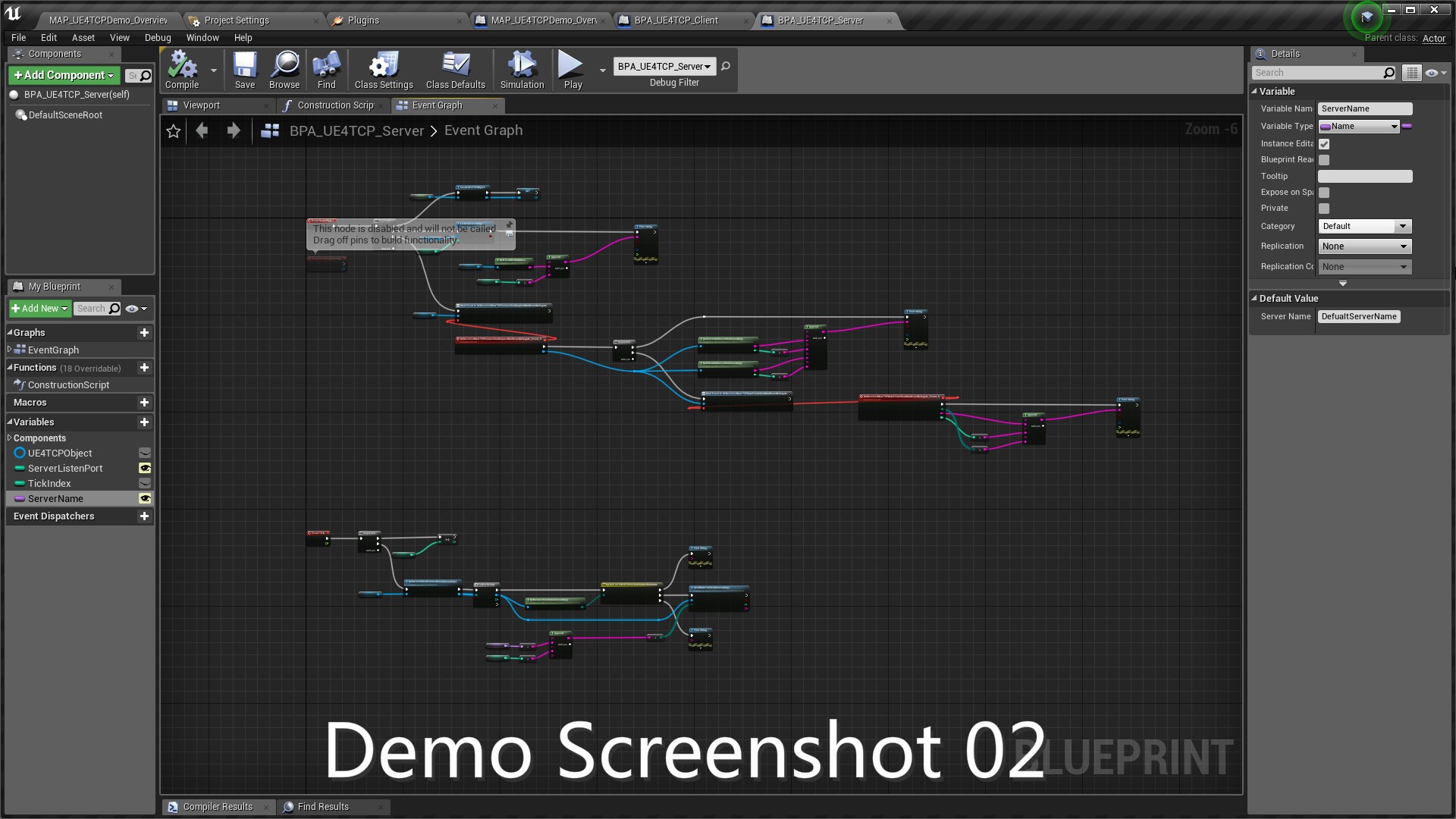 UE-TCP (UETCP, TCP Blueprint For UE) in Code Plugins - UE Marketplace