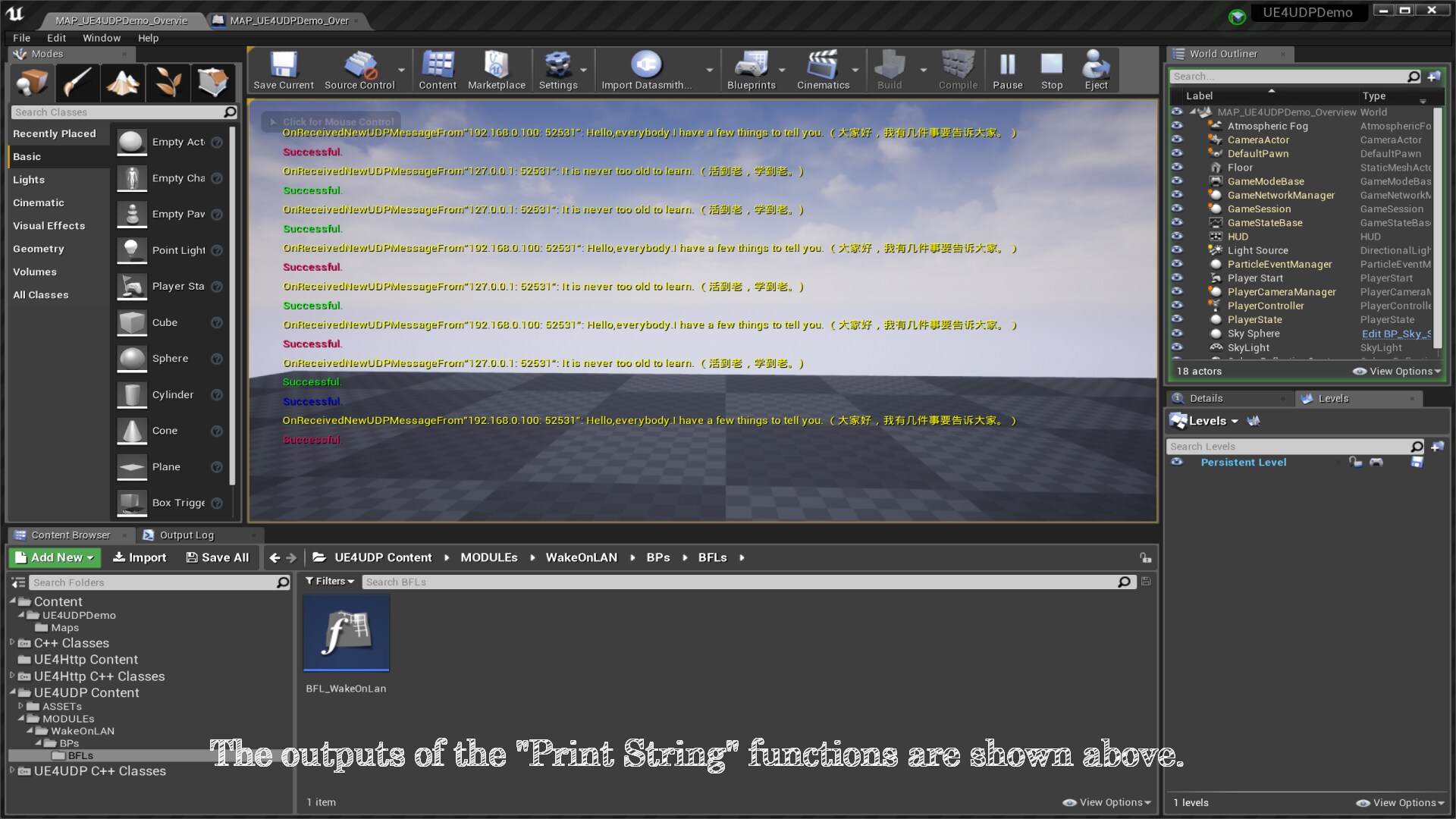 UE4UDP (UDP Feature For UE4) in Code Plugins - UE Marketplace
