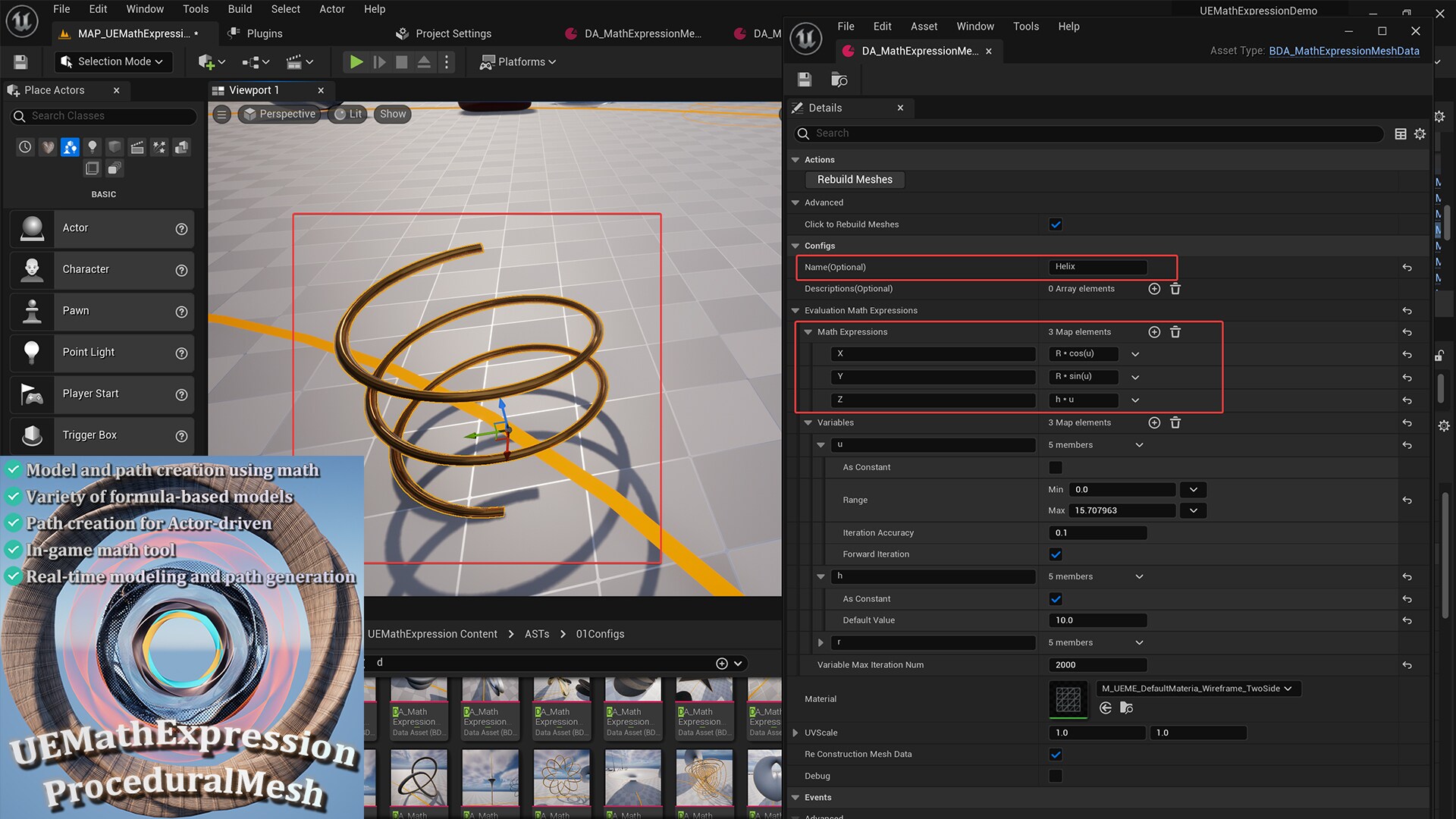UEMathExpressionProceduralMesh:Math Formula Based Procedural Mesh and ... UEMathExpressionProceduralMesh:Math Formula Based Procedural Mesh and ...