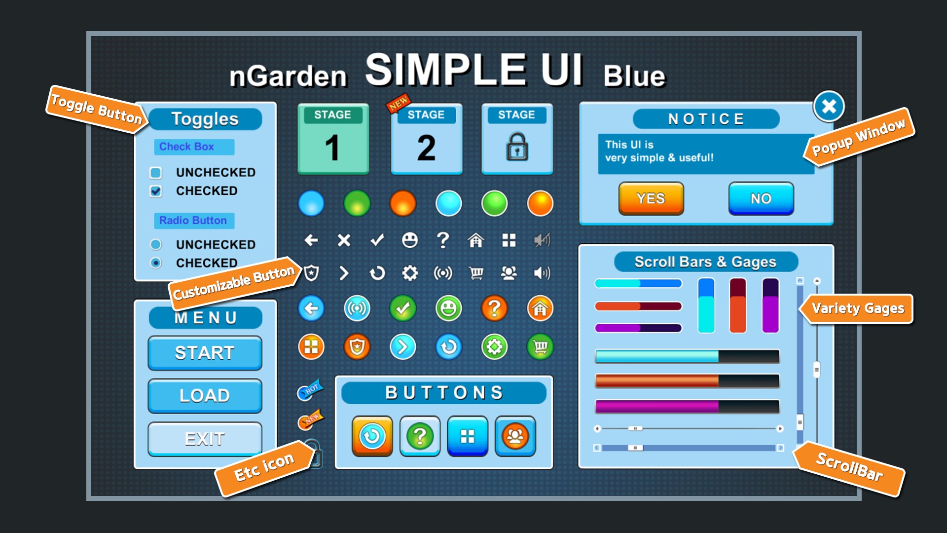 nGarden Simple UI in 2D Assets - UE Marketplace