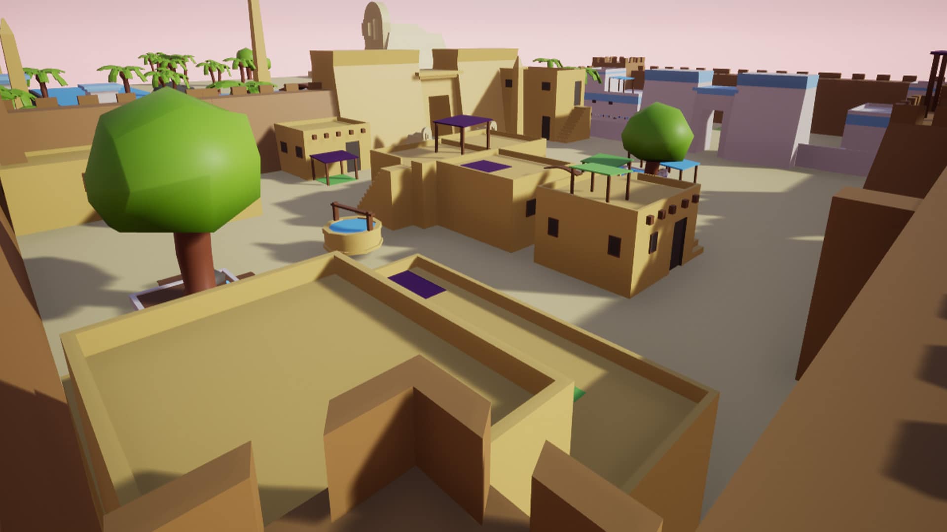 Ancient Egyptian City Simple Poly VR/AR/Low-Poly in Environments - UE ...