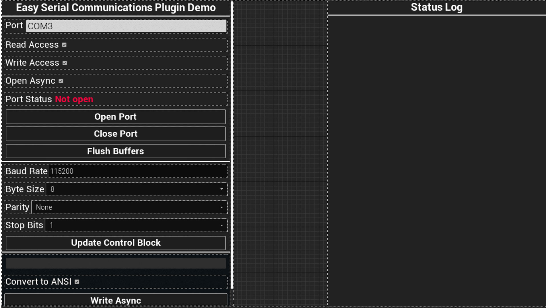 Serial Communication in Code Plugins - UE Marketplace