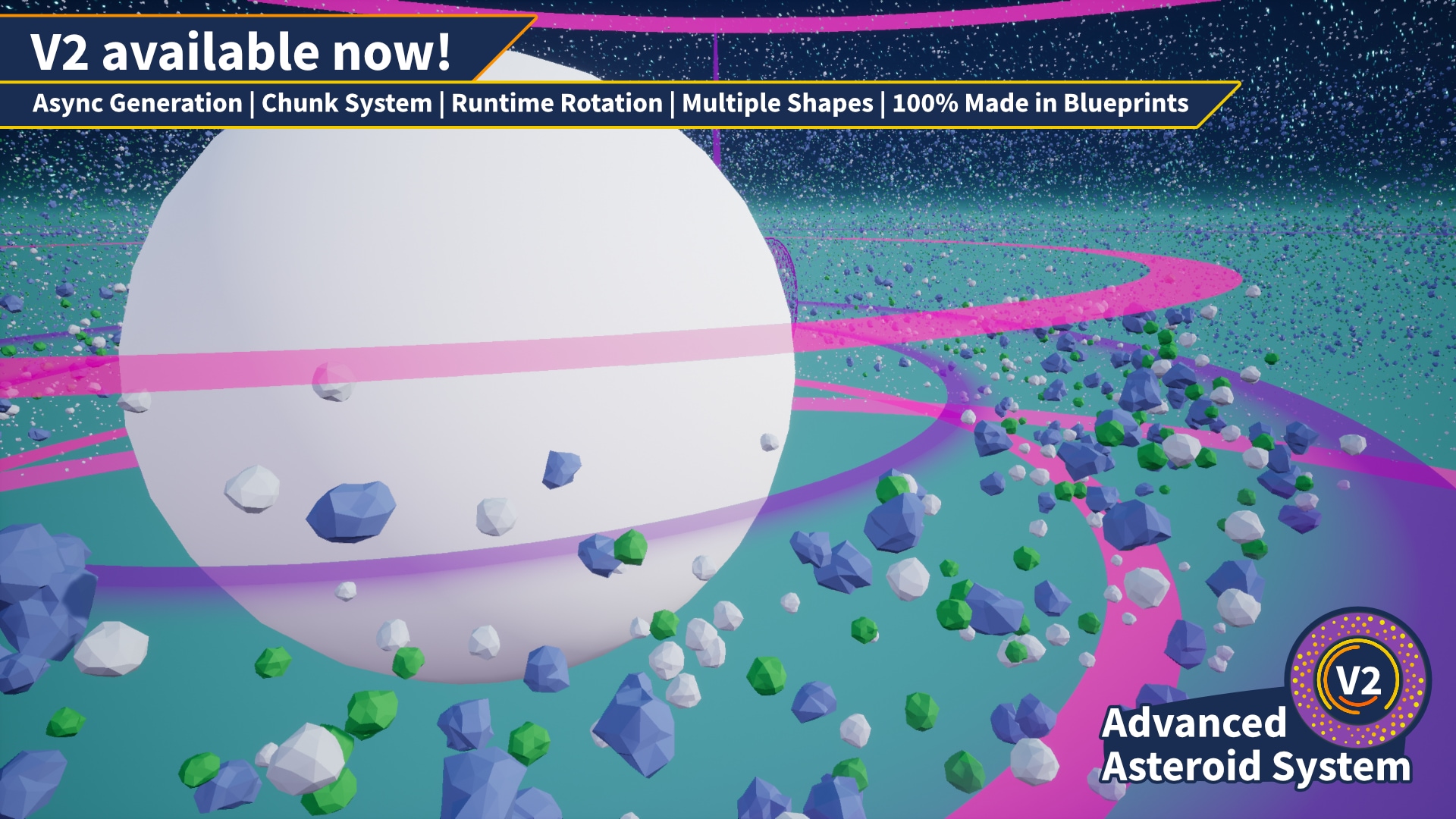 Advanced Asteroid System V2 in Blueprints - UE Marketplace