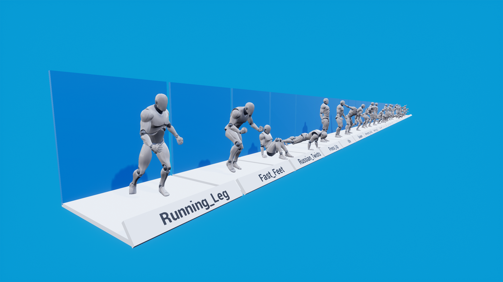 Exercise Animations in Animations - UE Marketplace