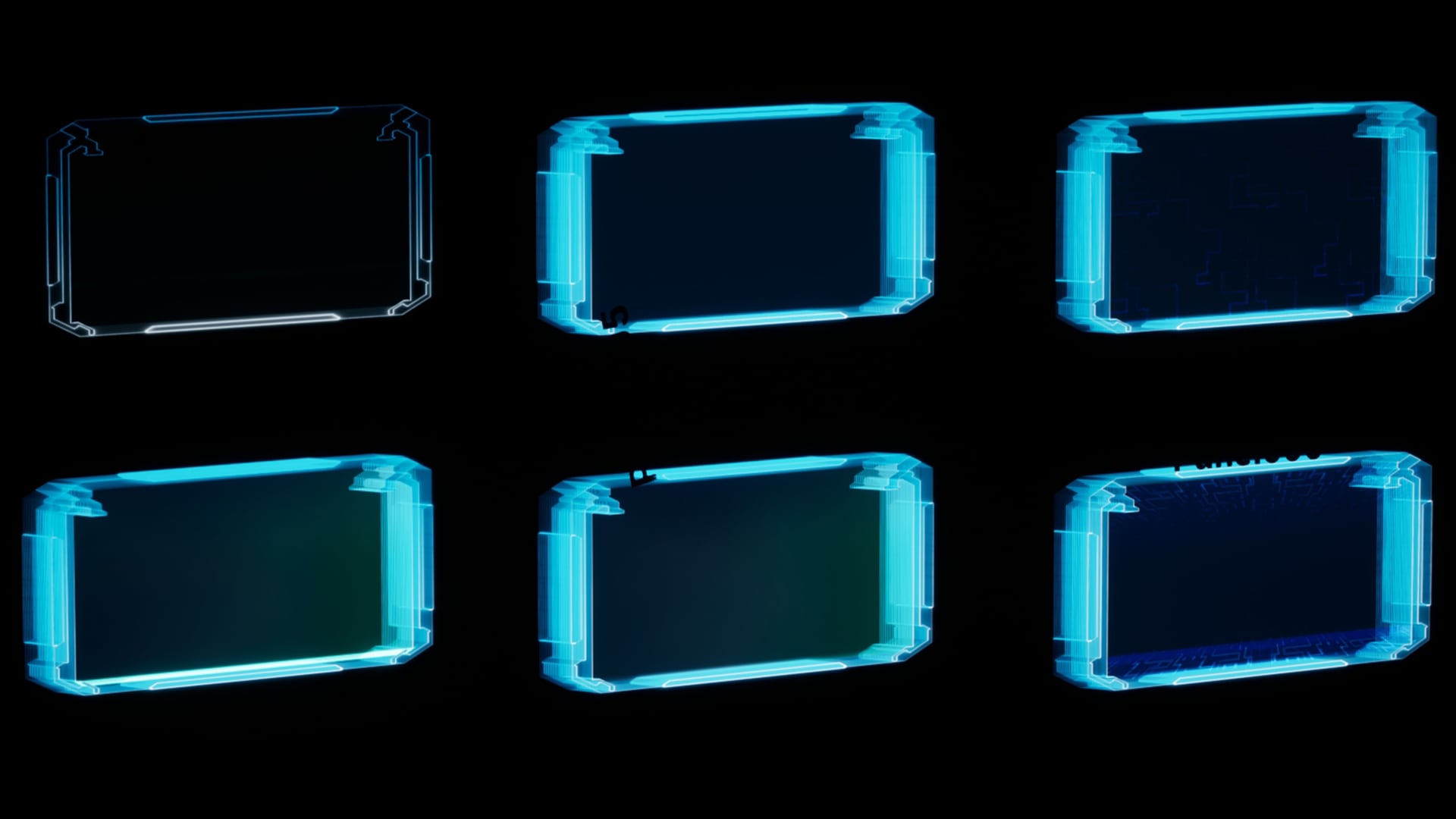 Tech Style UI Panel in Materials - UE Marketplace