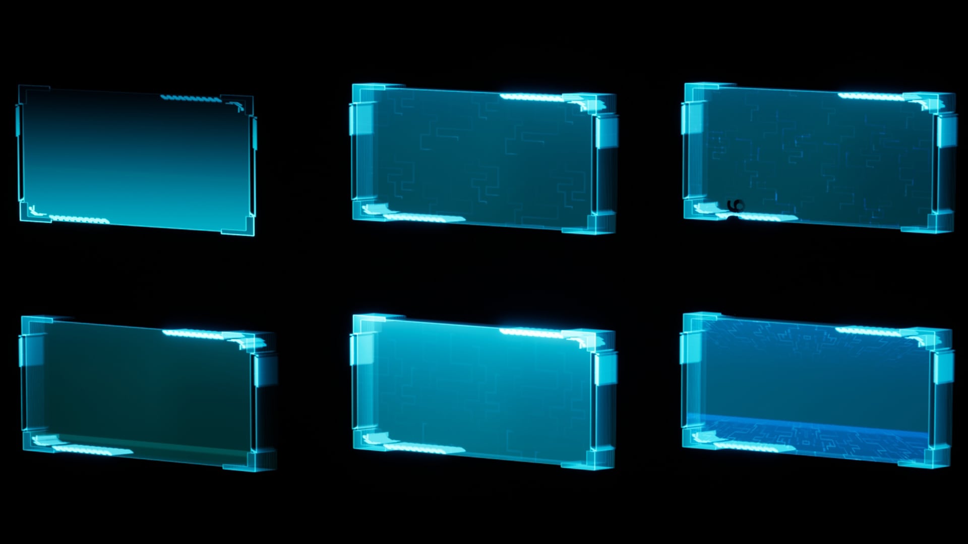 Tech Style UI Panel in Materials - UE Marketplace