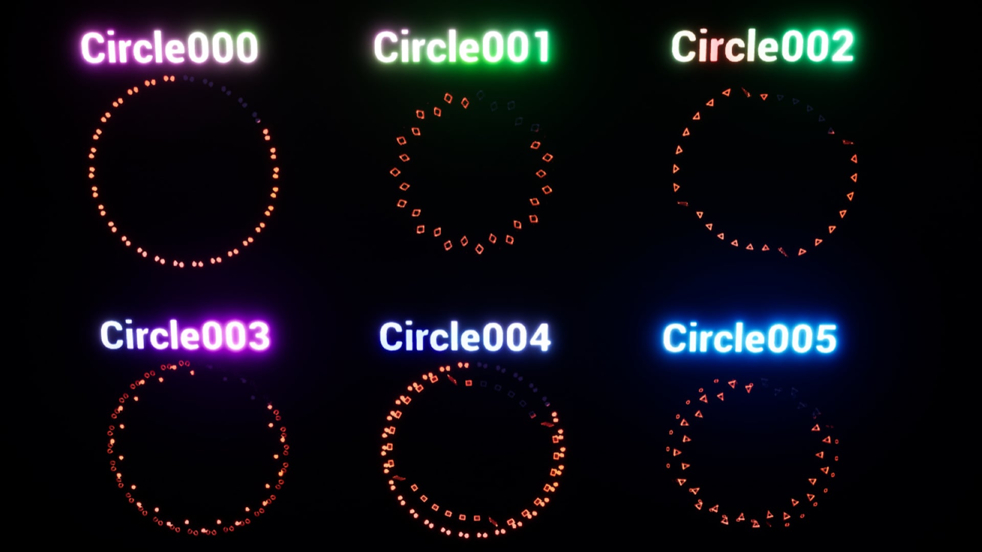 Tech Style UI Circle in Materials - UE Marketplace
