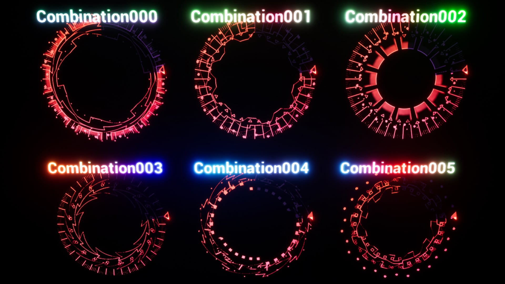 Tech Style UI Circle in Materials - UE Marketplace