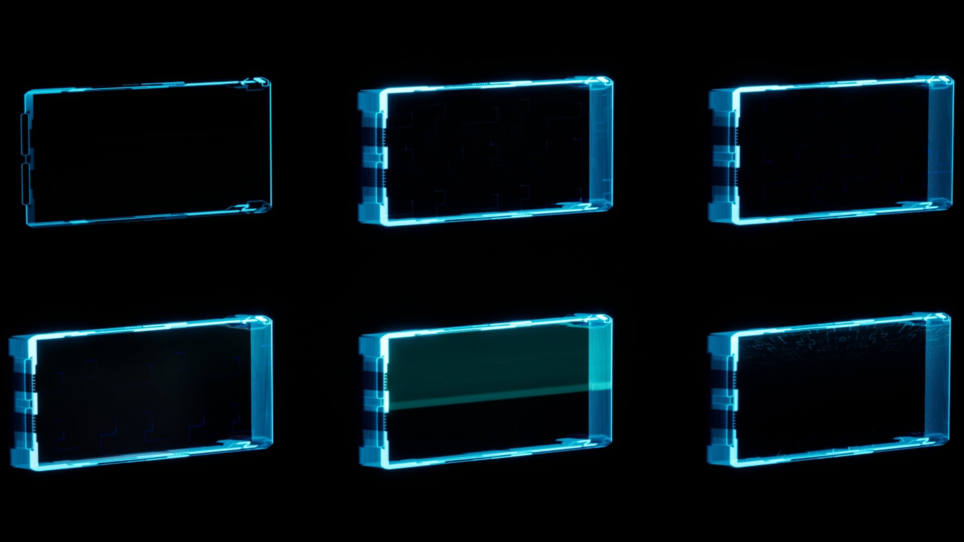Tech Style UI Panel in Materials - UE Marketplace