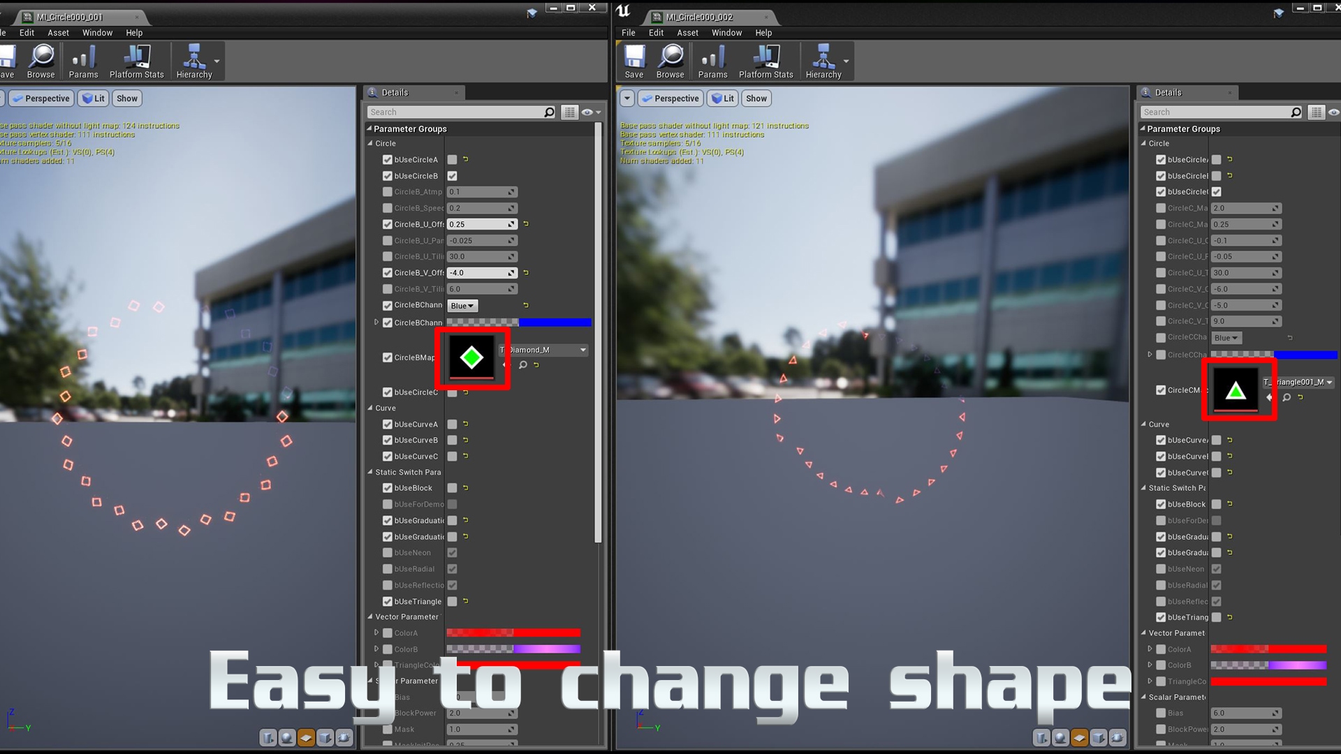 Tech Style UI Circle in Materials - UE Marketplace