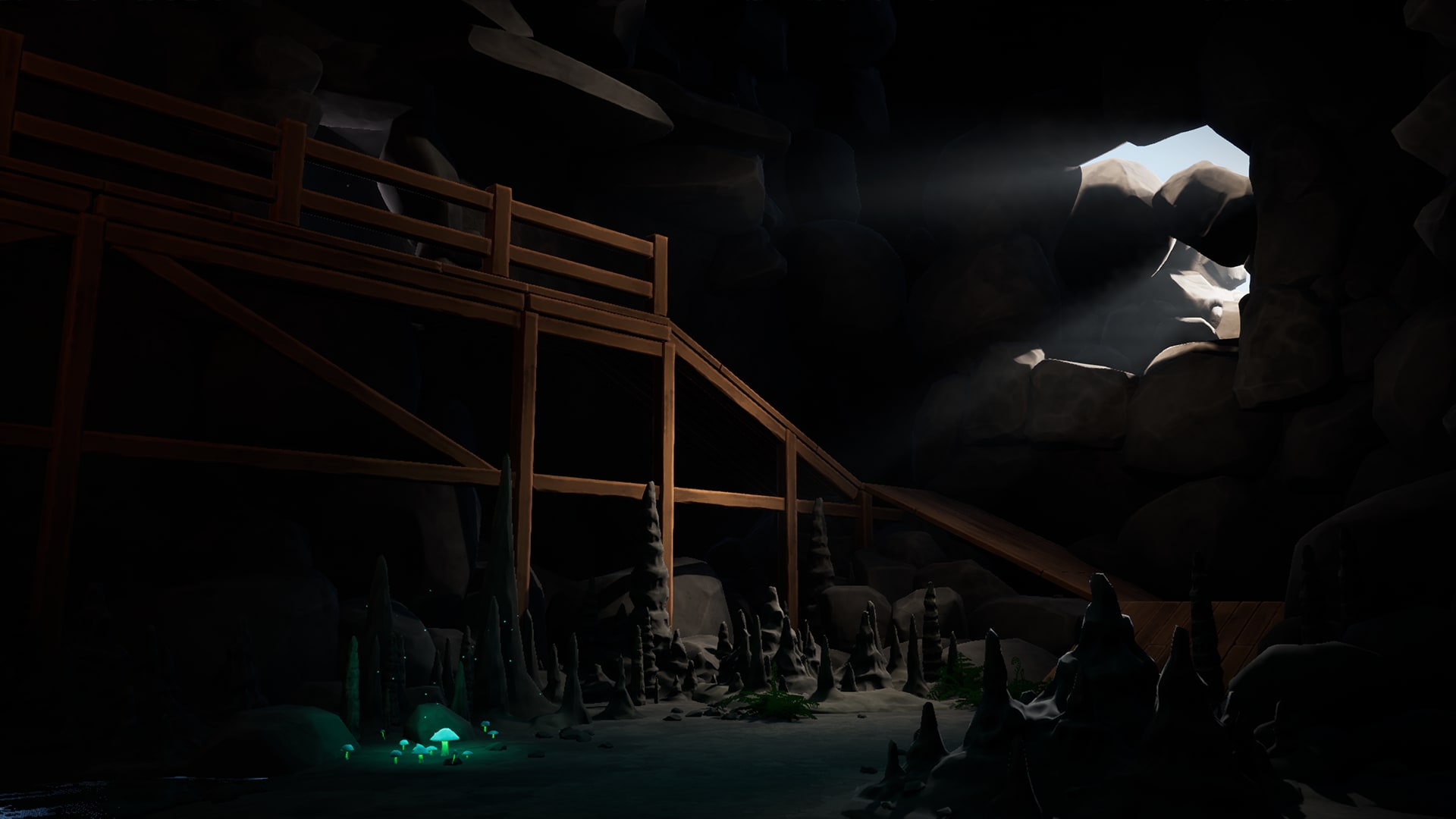 在环境创建的Stylized Modular Cave Pack - 虚幻引擎商城