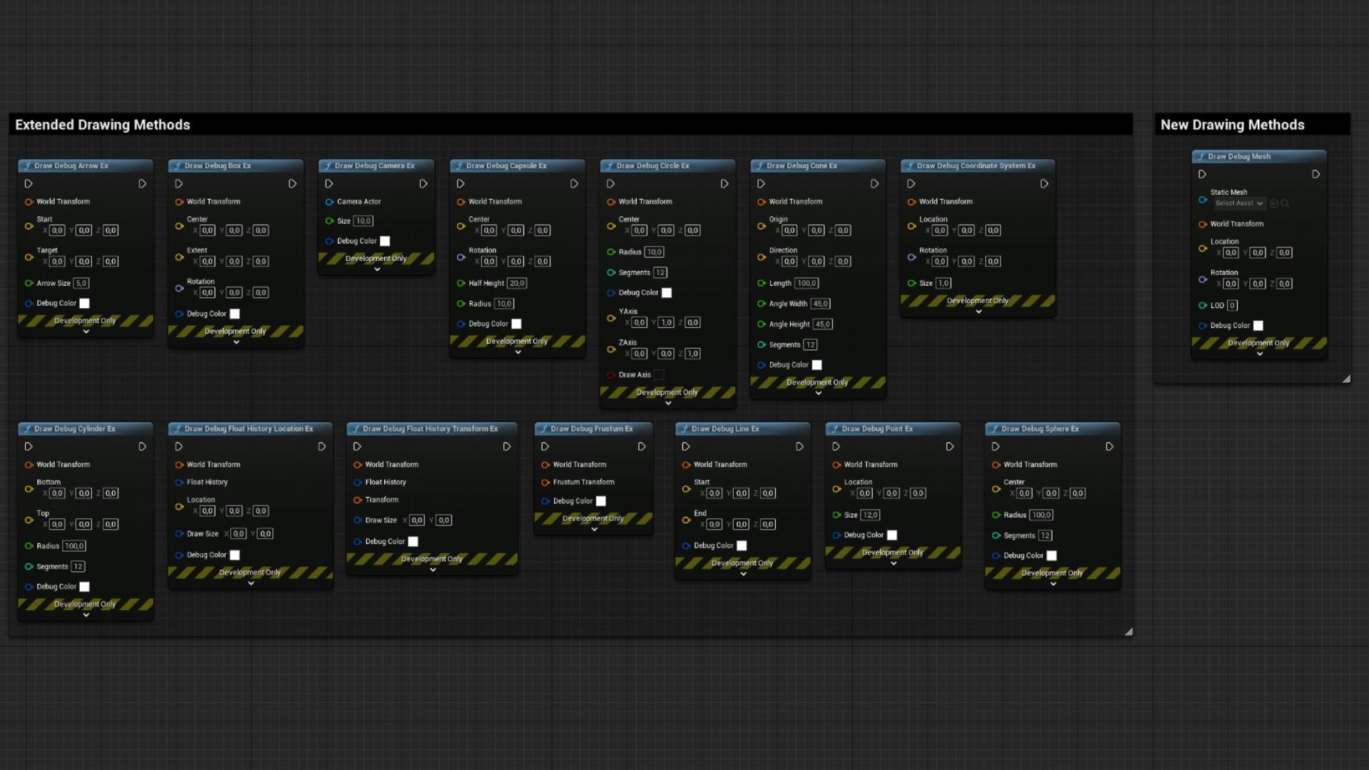 Extended Debug Library in Code Plugins - UE Marketplace