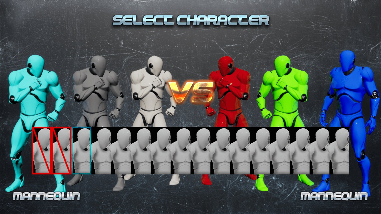 Fighting games template project in Blueprints - UE Marketplace