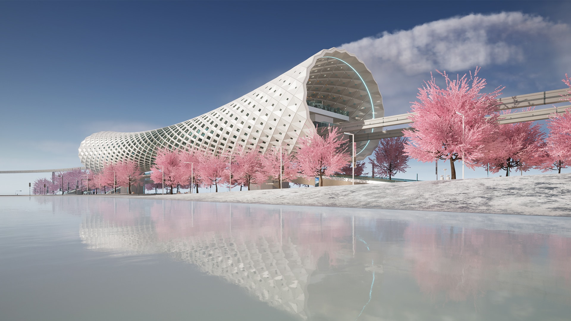 Waterfall Train Station in Environments - UE Marketplace