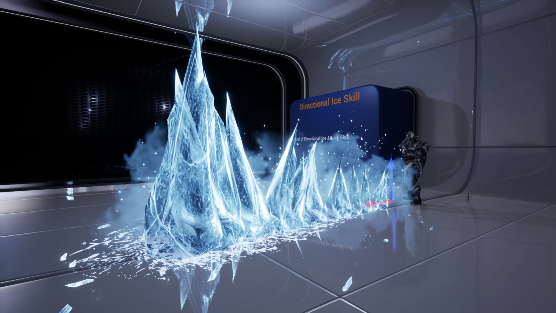 Ice Skill VFX Interactive with Terrain in Visual Effects - UE Marketplace