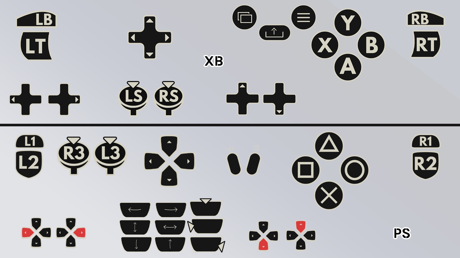 Xbox Controller Button Icons