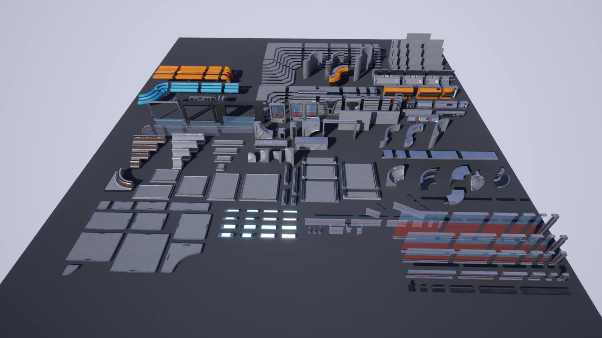 在环境创建的modular Sci Fi Environment K 虚幻引擎商城