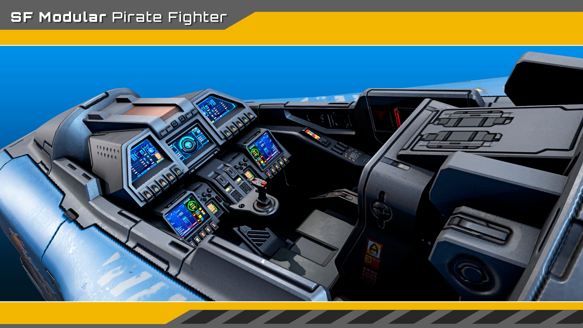 Spaceship - Modular Pirate Fighter in Props - UE Marketplace