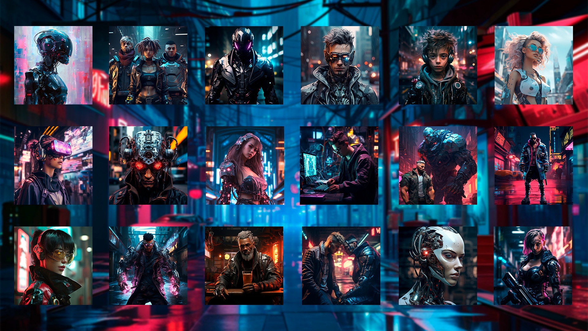 250+ Cyberpunk characters Avatars Icons BIG PACK in 2D Assets - UE ...