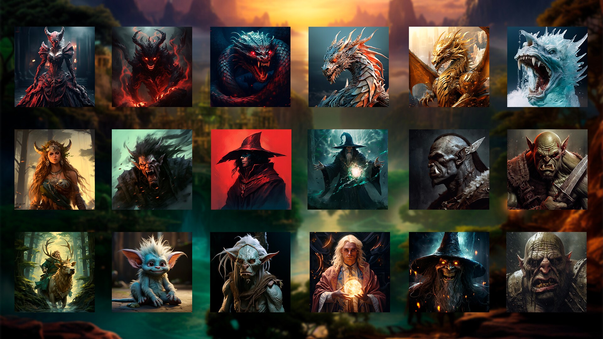 1000+ Fantasy Avatars Icons MEGA BUNDLE in 2D Assets - UE Marketplace