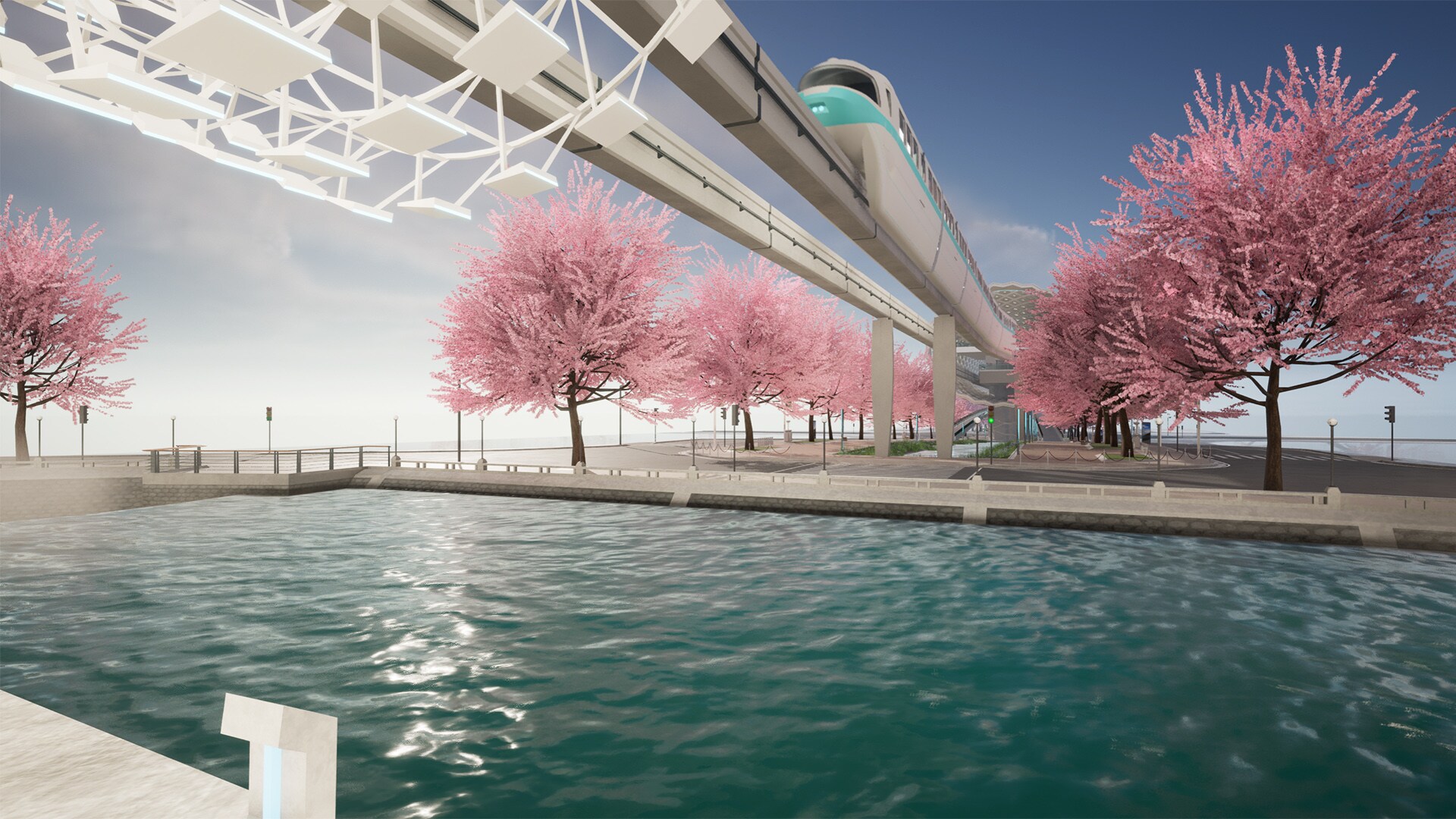 Waterfall Train Station in Environments - UE Marketplace