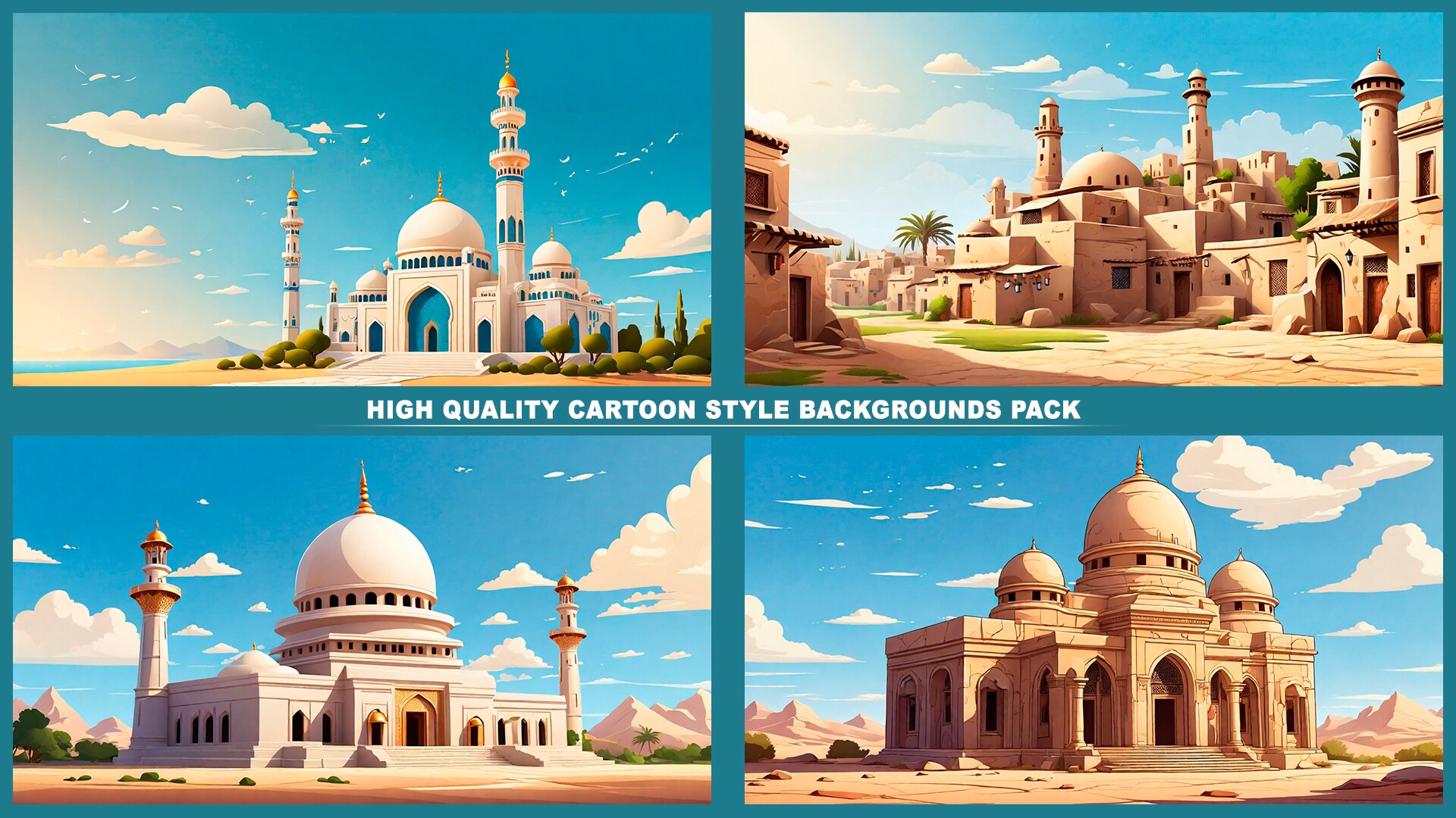 110+ ARABIAN BACKGROUNDS：2Dアセット - UE マーケットプレイス