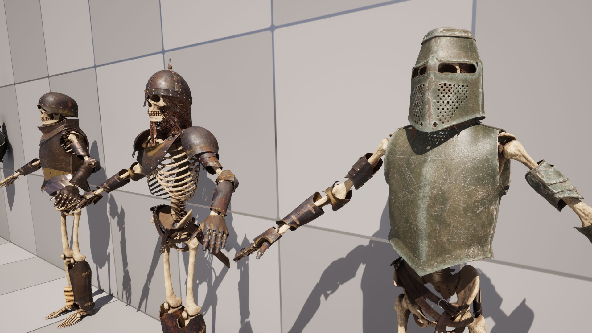 Modular Skeleton Warriors in Characters - UE Marketplace