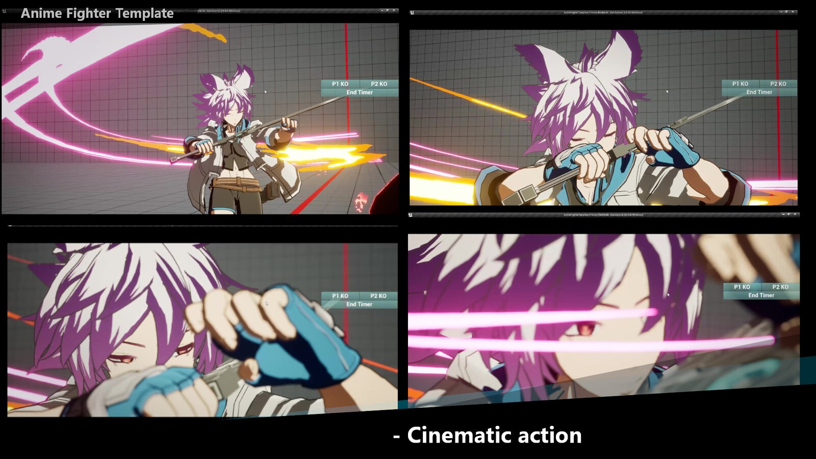 Anime Fighter Template in Blueprints - UE Marketplace