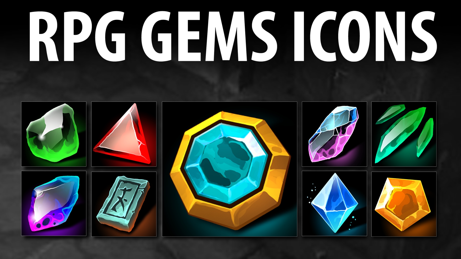 Rpg Gems Icons In 2d Assets Ue Marketplace
