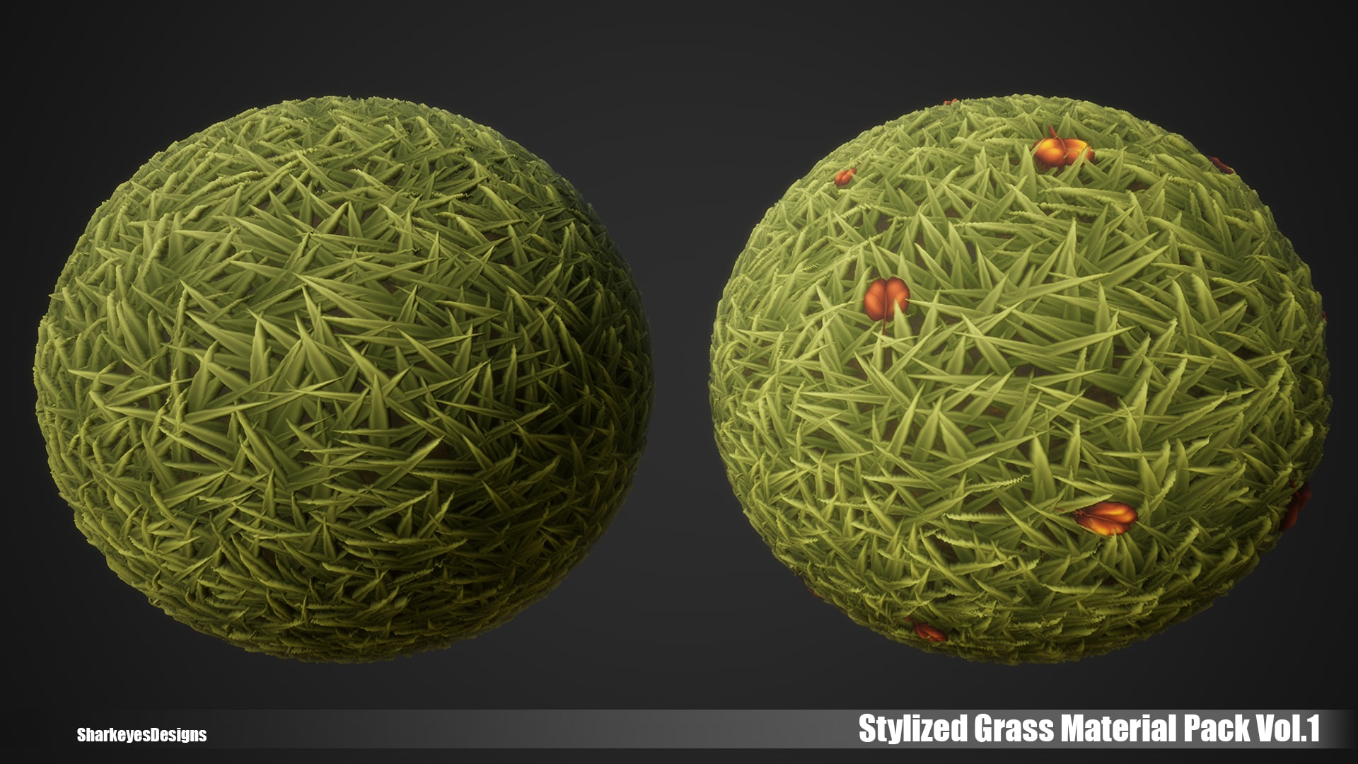 Stylized Grass Material Pack Vol.1 in Materials - UE Marketplace