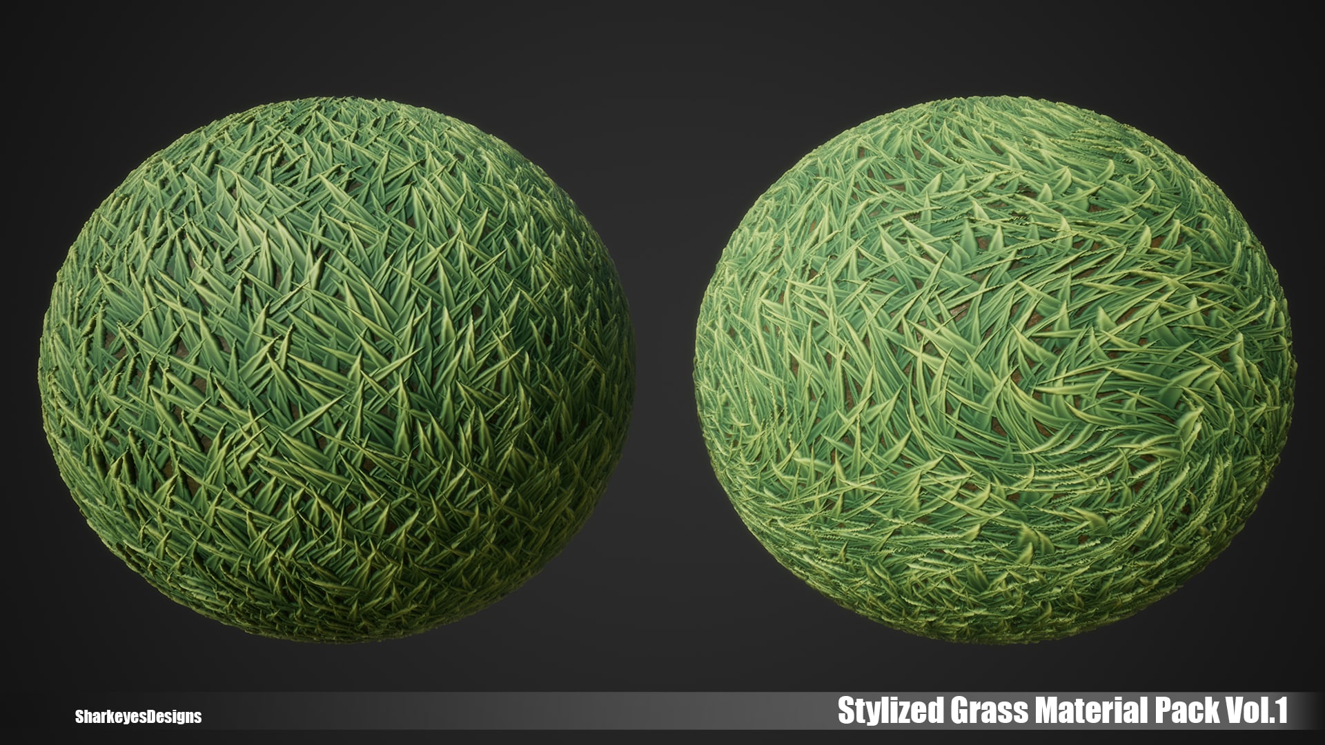 Stylized Grass Material Pack Vol.1 in Materials - UE Marketplace