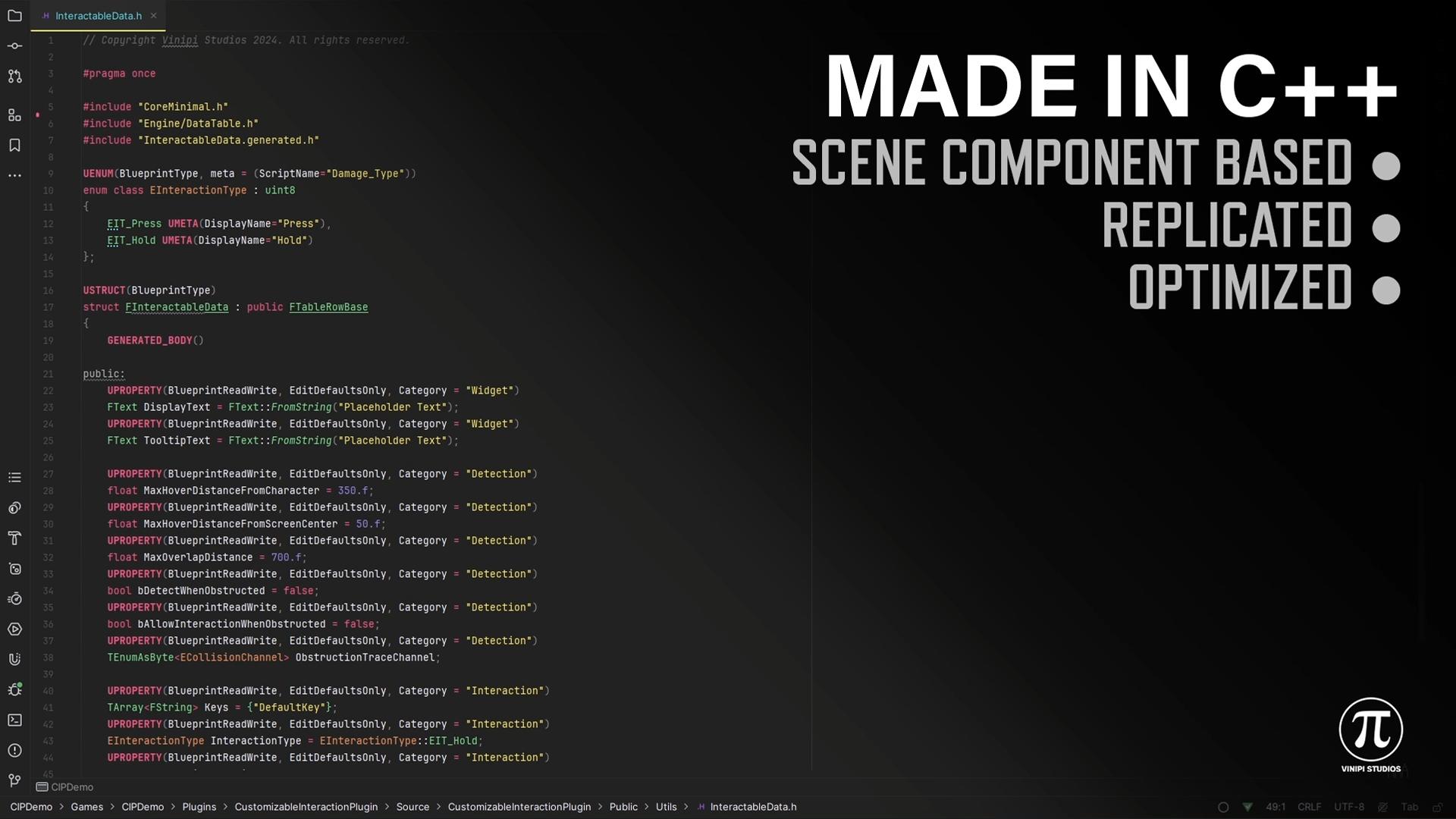 Customizable Interaction Plugin
