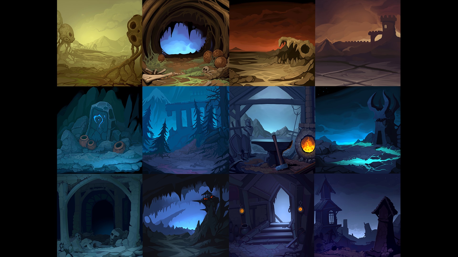 Rpg Backgrounds In 2d Assets Ue Marketplace