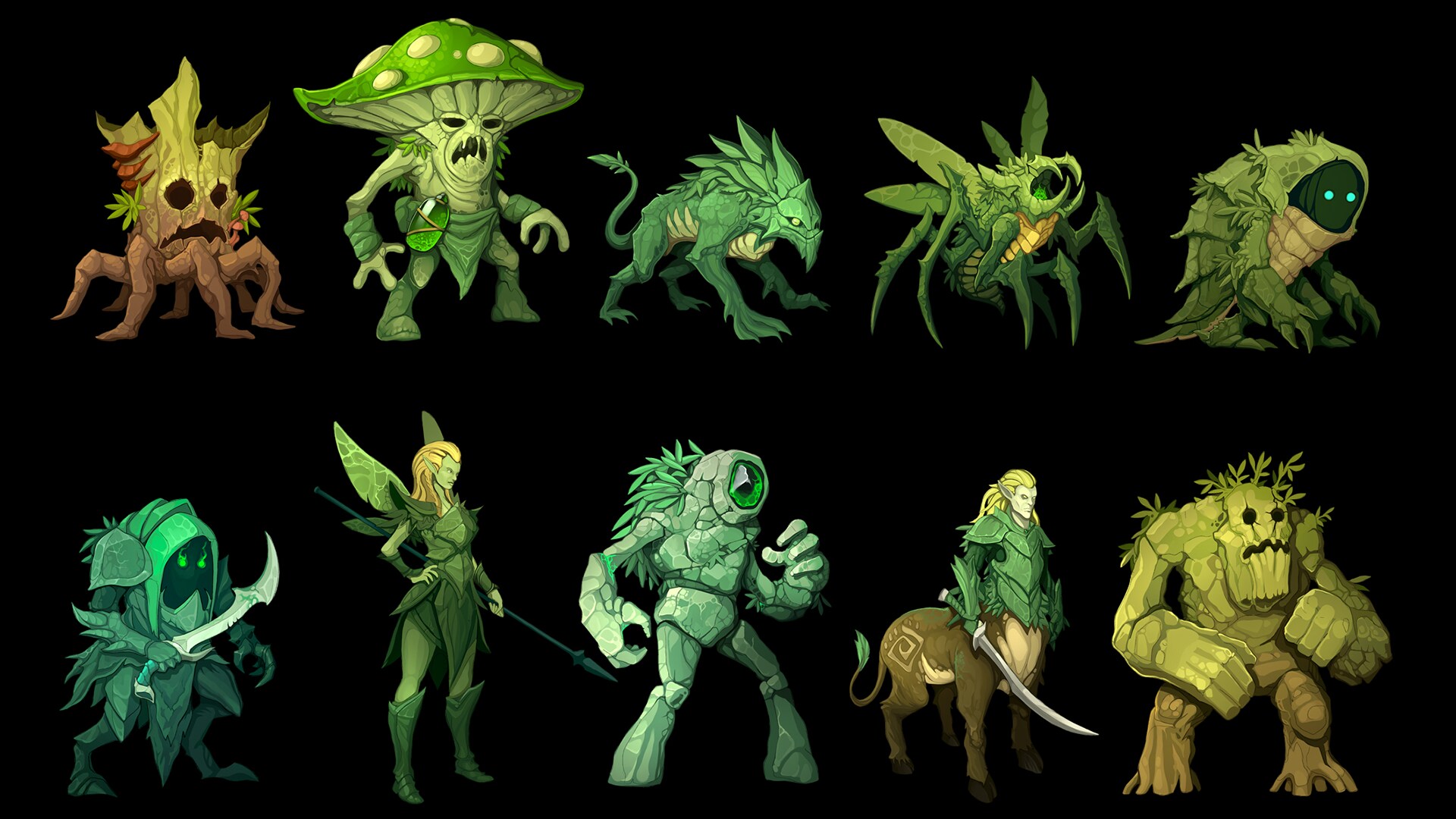 Fantasy Army Characters pack2 in 2D Assets - UE Marketplace