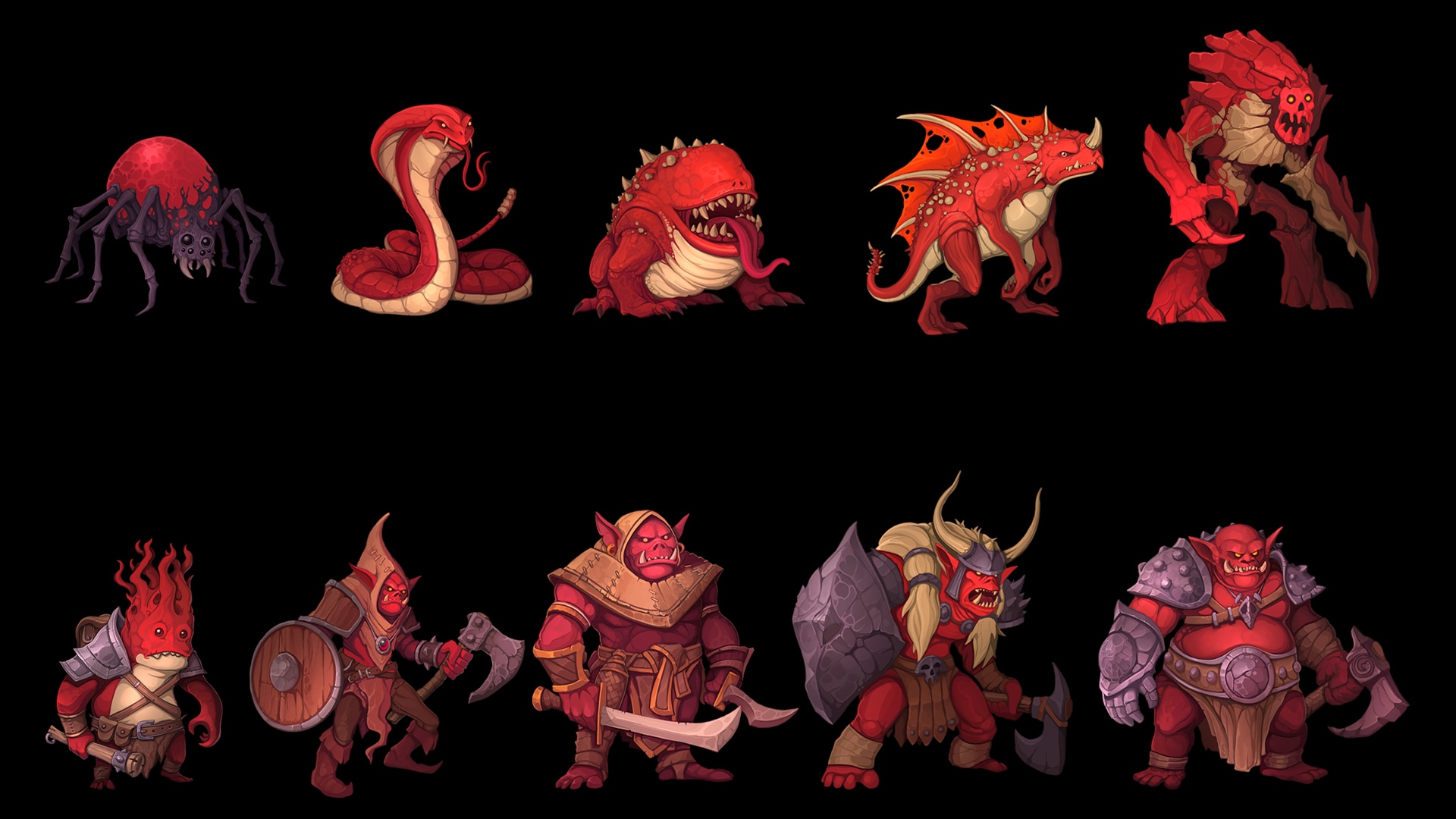 Fantasy Army Characters pack5 in 2D Assets - UE Marketplace