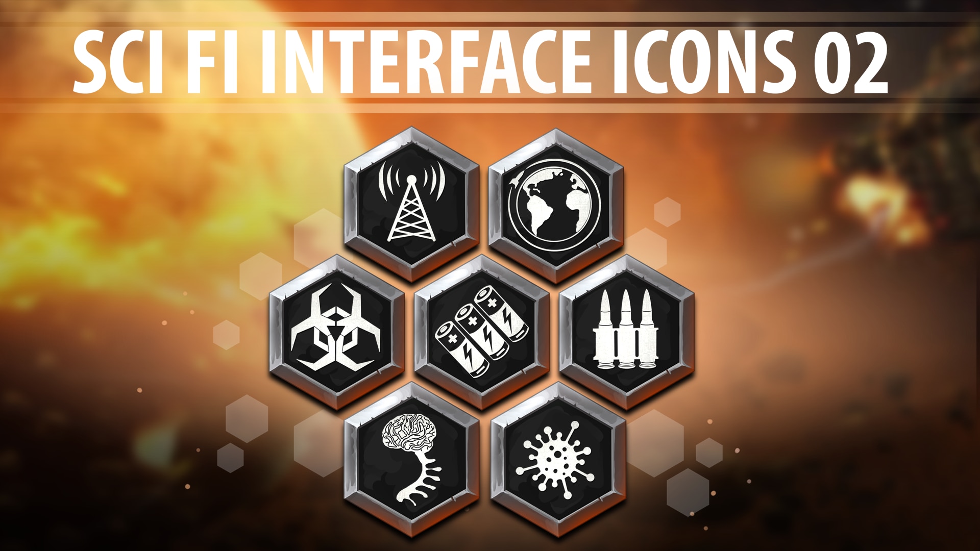 Sci Fi Interface Icons 02 Asset Cloud